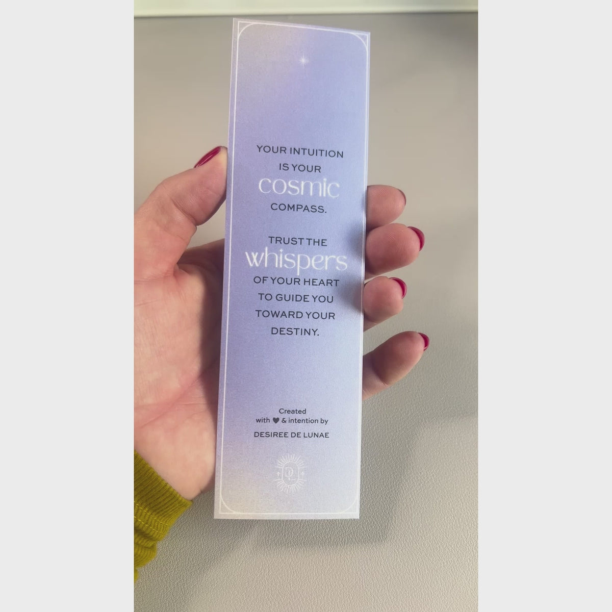 The Trust Bookmark - Lumina Collection – Desiree de Lunae